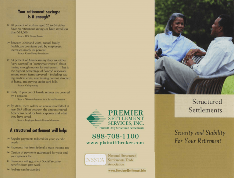 Marketing Brochures - Premier Settlement Services, Inc.